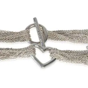 Tiffany & Co. Sterling Silver Multi-strand Heart Necklace
