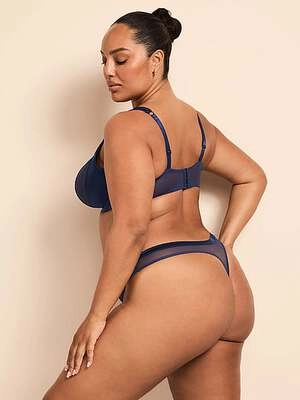 Victoria's Secret Adore Me Elen Thong Panty - Blue