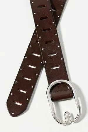Anthropologie Studded Leather Belt