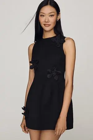 MAUDE CLUB Sleeveless Embellished Mini Dress