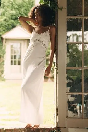 KILO BRAVA Lace Trim Maxi Slip