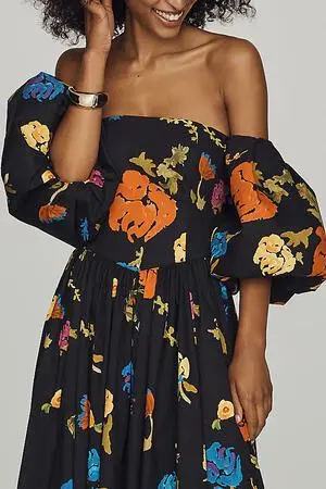 Caroline Constas Christa Off-shoulder Maxi Dress