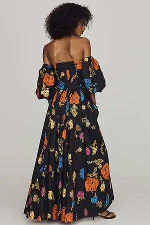 Caroline Constas Christa Off-shoulder Maxi Dress