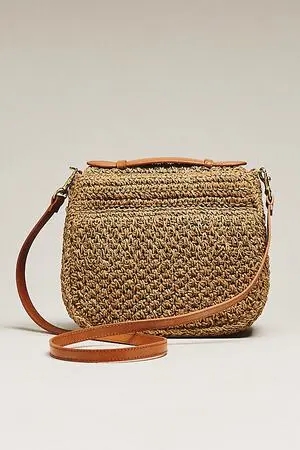 Clare V. Louis Straw Shoulder Bag