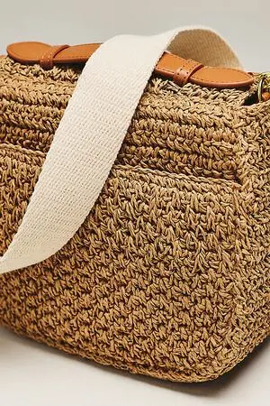 Clare V. Louis Straw Shoulder Bag