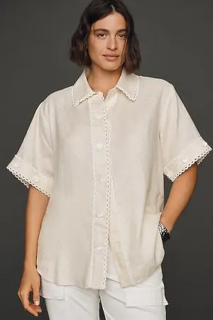 English Factory Len Buttondown Shirt - Beige