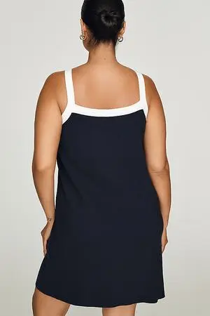English Factory Sleeveless Square Neck Mini Dress