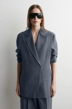 Cos Washed-silk Blazer