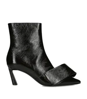 Givenchy Leather Twisted Ribbon Ankle Boots 65