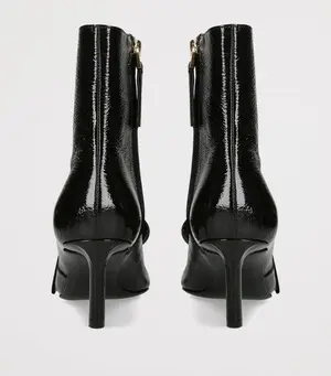Givenchy Leather Twisted Ribbon Ankle Boots 65