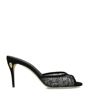 Jennifer Chamandi Lace Guido Mules 85