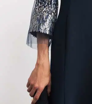 Jenny Packham Anita Embellished Cuff Maxi Dress