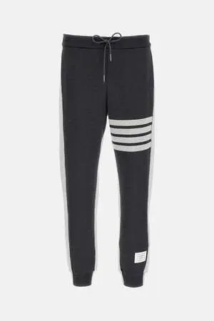 Thom Browne Pantaloni Sportivi 4-bar Colorblock - Grey