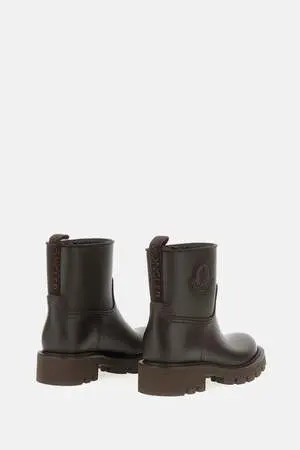Moncler Kickstream Waterproof Pvc Ankle Boots - Brown