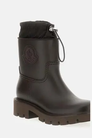 Moncler Kickstream Waterproof Pvc Ankle Boots - Marrone