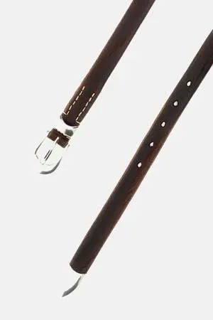 Our Legacy Leather Belt - Marrone