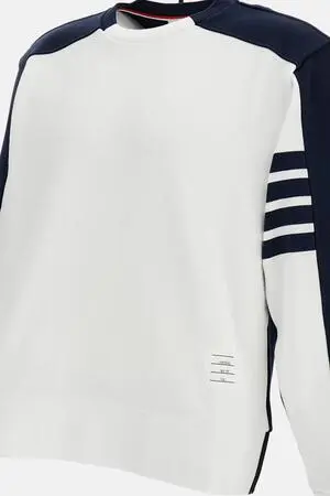 Thom Browne 4-bar Colorblock Crewneck Sweatshirt