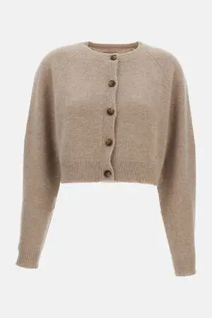 Loulou De Saison Heike Cashmere Cardigan - Beige