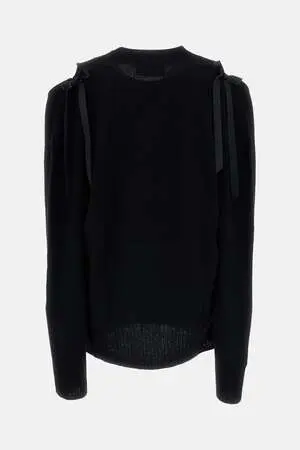 Simone Rocha Cashmere V-neck Sweater With Bow Detail