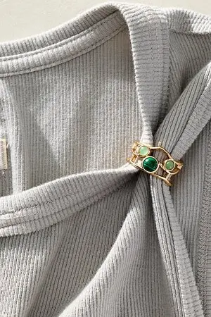 Free People Claudia Outfit Completer Ring With Stone Detailing