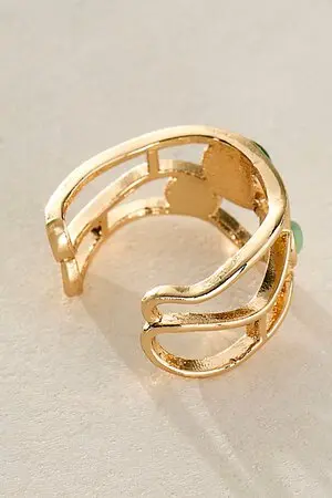 Free People Claudia Outfit Completer Ring With Stone Detailing