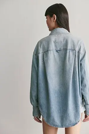 Free People We The Free Rally Cocoon Button Down Top