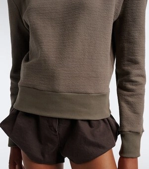 Magda Butrym Cotton-blend Jersey Hoodie With Knotted Hood Detail