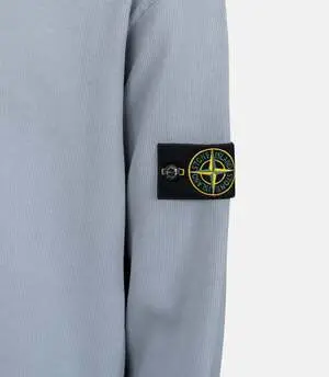 Stone Island Logo-patch Crewneck Sweatshirt - Ash Grey