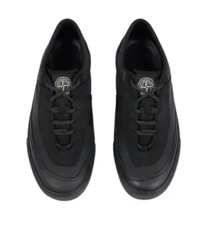 Stone Island Low-top Trainers With Compass Logo Patch