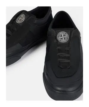 Stone Island Low-top Trainers With Compass Logo Patch