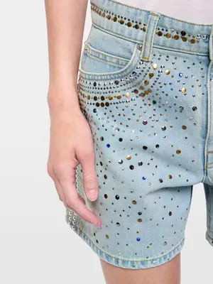 Zadig&Voltaire Embellished Denim Shorts