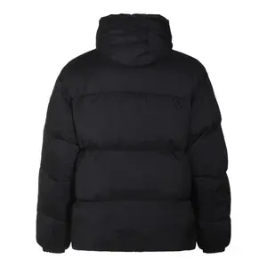 Canada Goose Sterling Down Jacket With Hood And Logo Patch - Black