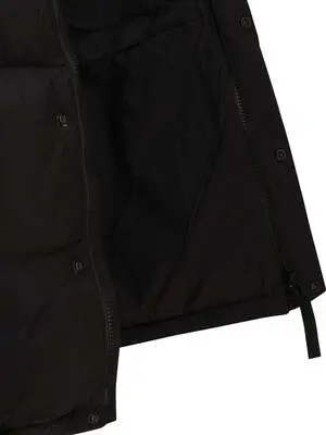 Canada Goose Sterling Down Jacket With Hood And Logo Patch - Black