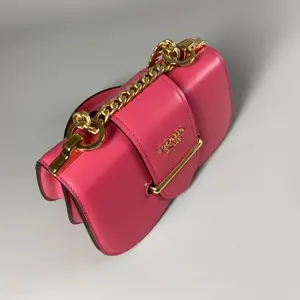 Prada Logo Shoulder Bag - Pink