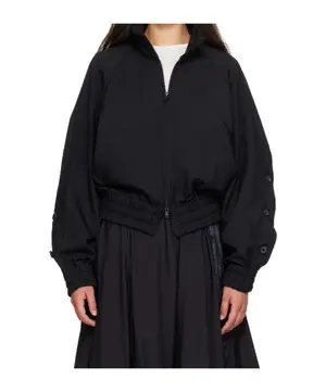 Y3 Button-detail Elasticated-waist Jacket