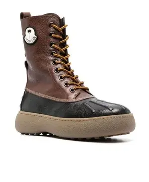 Moncler Round Head Boots - Brown