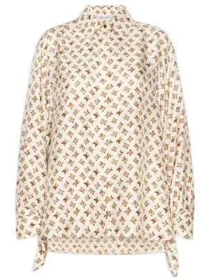 Max Mara Monogrammed Long-sleeved Shirt