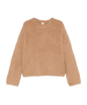 TOTEME Brushed-finish Sweater - Camel Melange