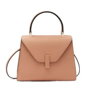 VALEXTRA Iside Top Handle Mini Bag - Tan Brown