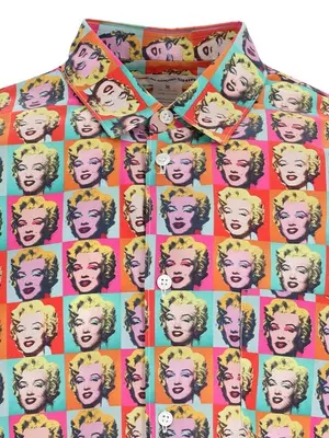 Comme Des Garçons Motif Printed Poplin Shirt - Multicolor