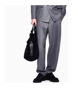 Giorgio Armani Logo Patch Zip-up Duffle Bag - Black
