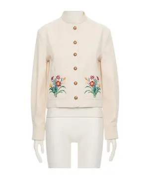 Valentino Garavani Long-sleeved Knitwear With Embroidered Pockets