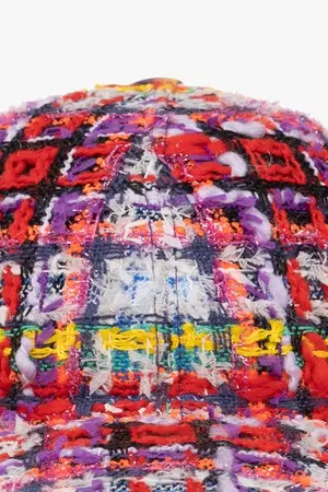 Gucci Checked Tweed Baseball Cap