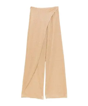 Oseree Lumière Wide-leg Pareo Pants - Gold