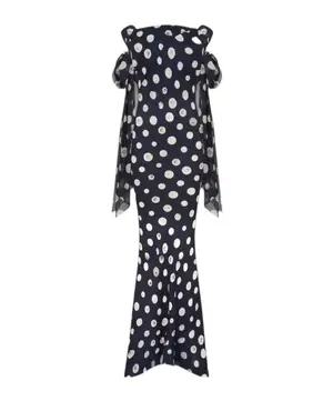 CONNER IVES Polka Dot Print Dress - Navy Blue