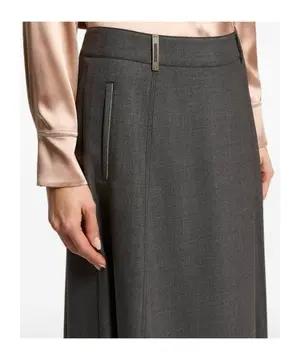 Peserico Belt-loop Maxi Skirt