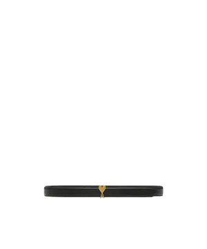 AMI Paris Logo Belt - Black