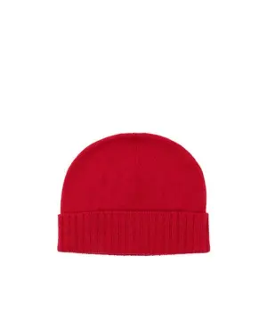 Malo Ribbed Trim Knitted Beanie Hat