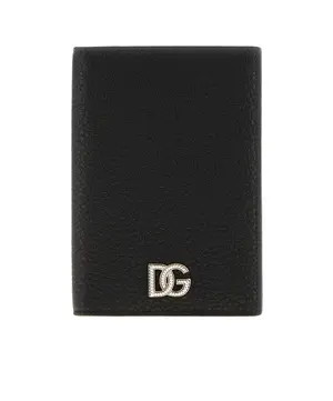 Dolce & Gabbana Dolce Gabbana Logo Plaque Passport Holder - Black