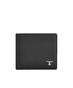 TOD'S T Timeless Pebbled-leather Wallet